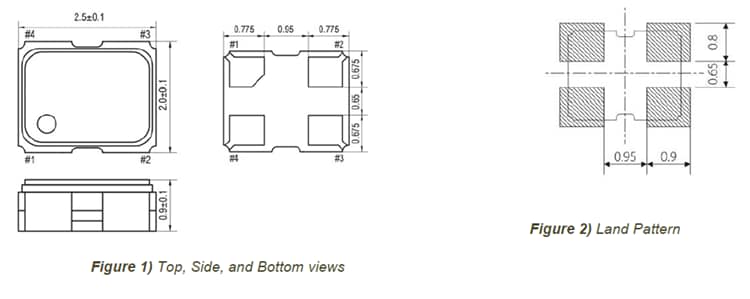 ECS-TXO-2520MV MultiVolt™ CMOS TCXOs - ECS | Mouser